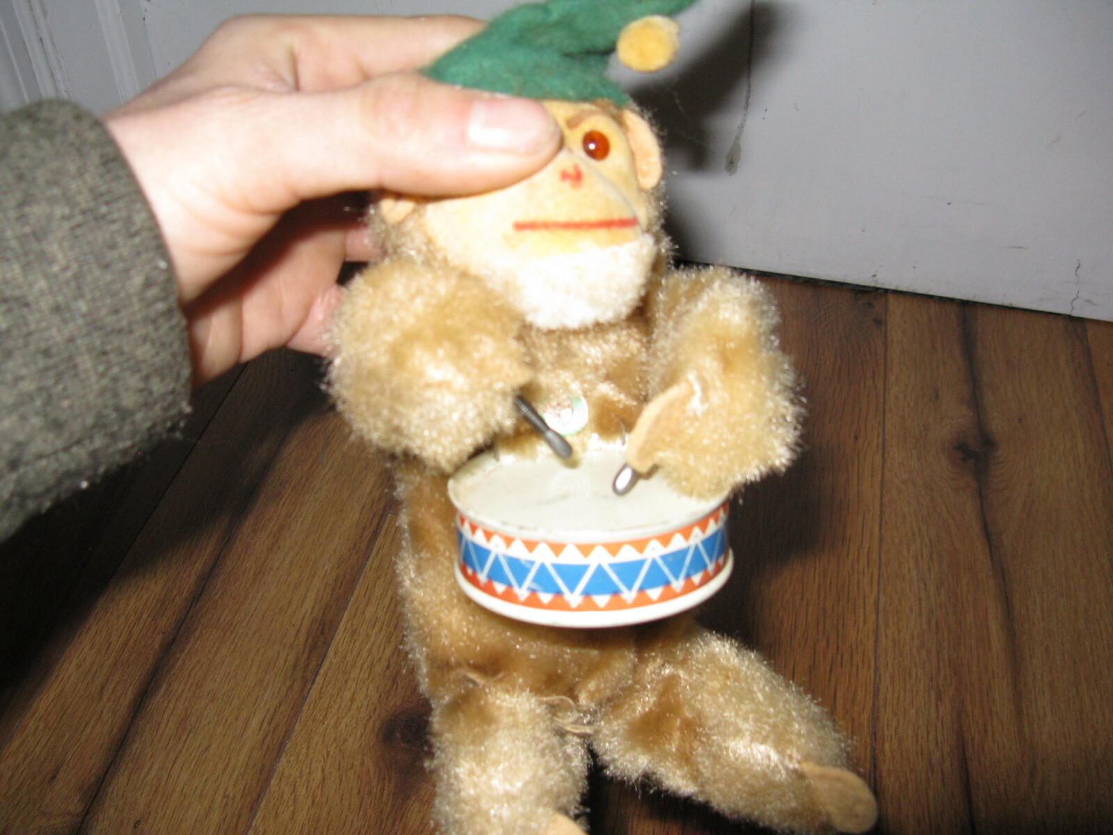 Vintage Max Carl Original West Germany Wind Up Drummer Toy Monkey Rare ...