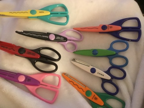 EUC Fiskars, Provo Craft Scrapbooking Crafting Scissors Lot of 8 | eBay