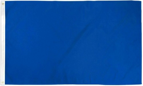 ROYAL BLUE Solid Color Flag 3x5ft Blank Flag SUPER POLYESTER 100D FADE ...