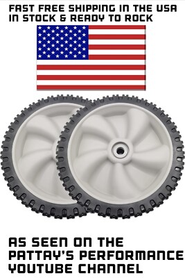 2 Drive Wheels 734-04581 Wheel for MTD Craftsman Huskee Troy Bilt Yard ...