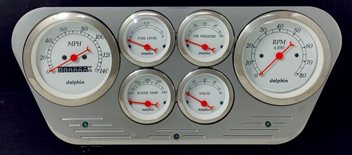 1953-1955 Ford Truck 6 Gauged Dash Panel Cluster Set Billet Insert PC ...