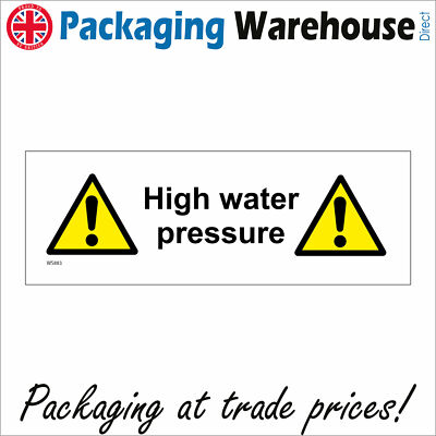 WS883 HIGH WATER PRESSURE SIGN HYDRANTS COMMERCIAL INDUSTRIAL UTILITIES ...