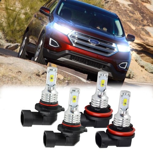 9005 H11 LED High Low Beam Headlight Bulbs For Ford Edge 2015 2016 2017 ...