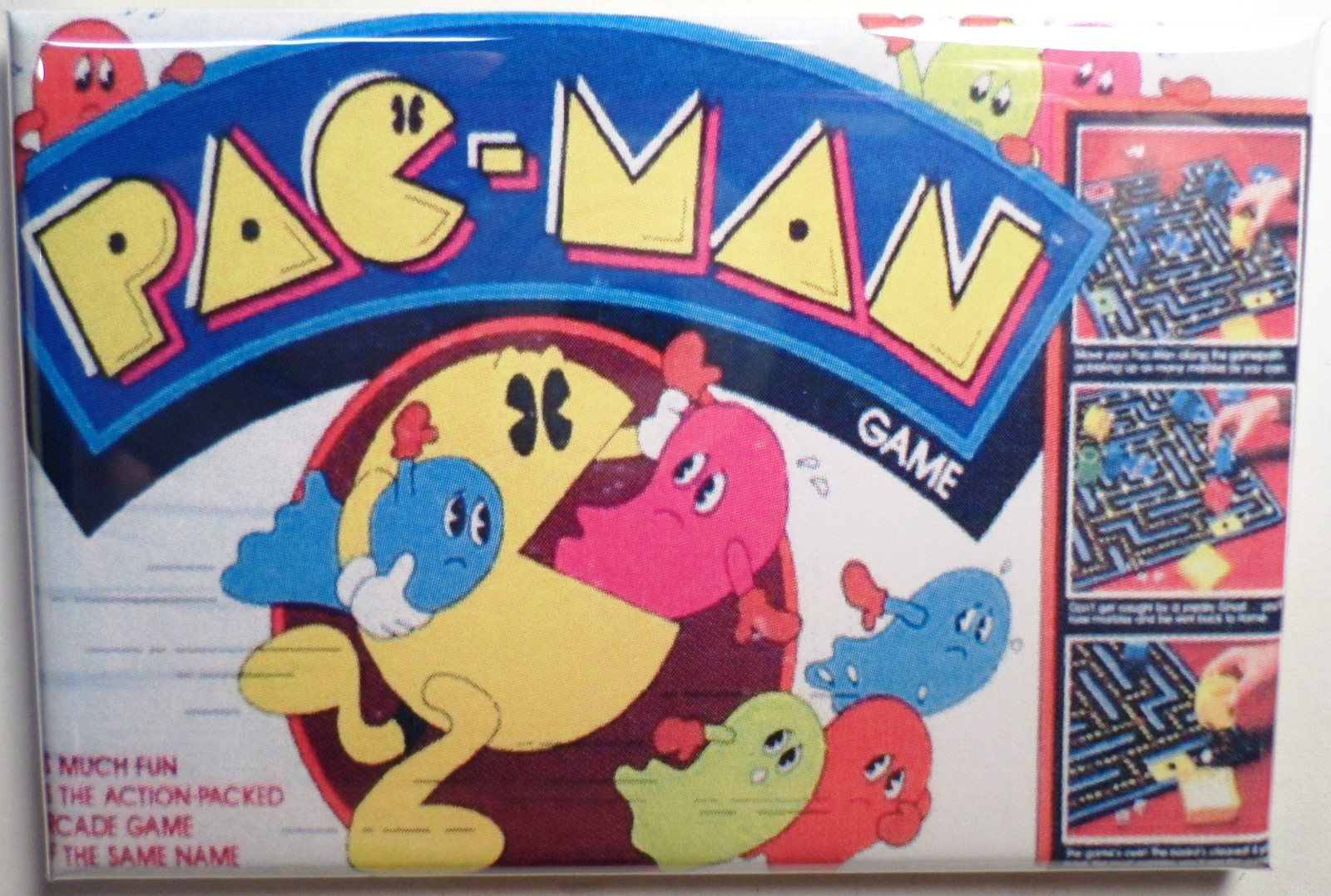 Pac Man Board Game Box 2"x3" MAGNET Refrigerator Locker Retro Pacman | eBay