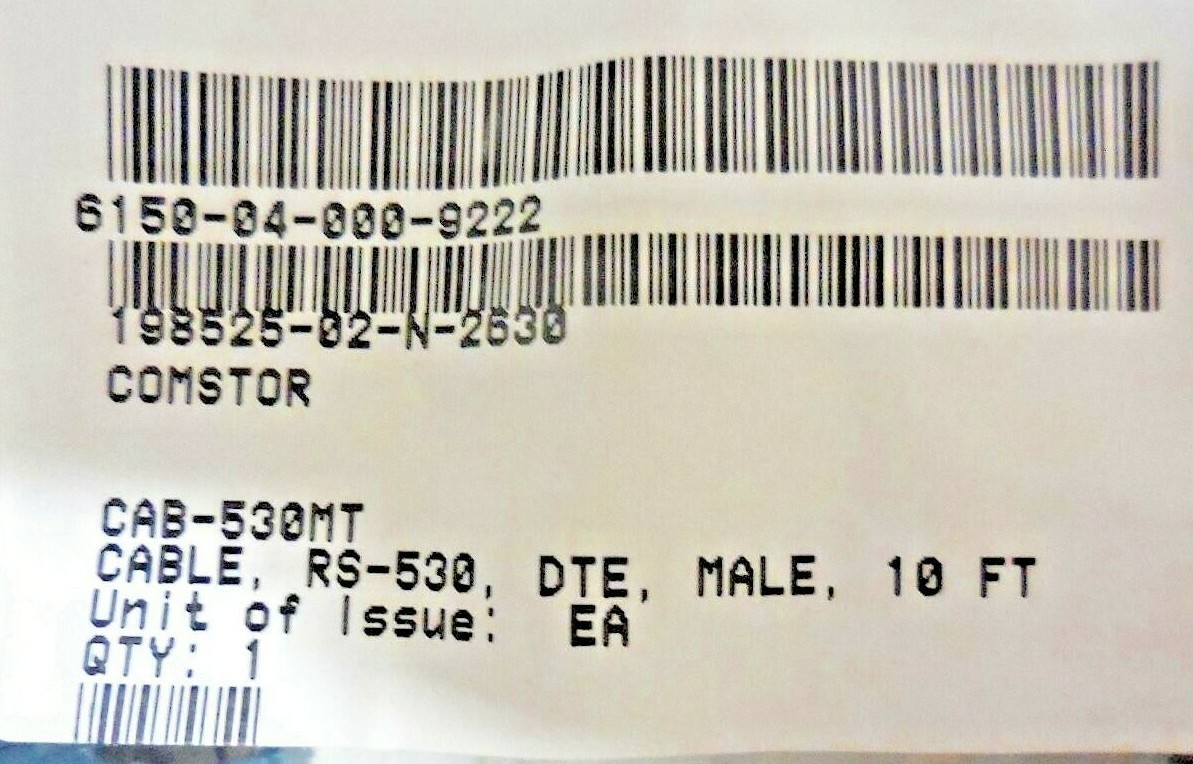 Cisco Systems CAB-530MT Male-To-Male, DTE, RS-530, 10 Ft Serial Cable ...
