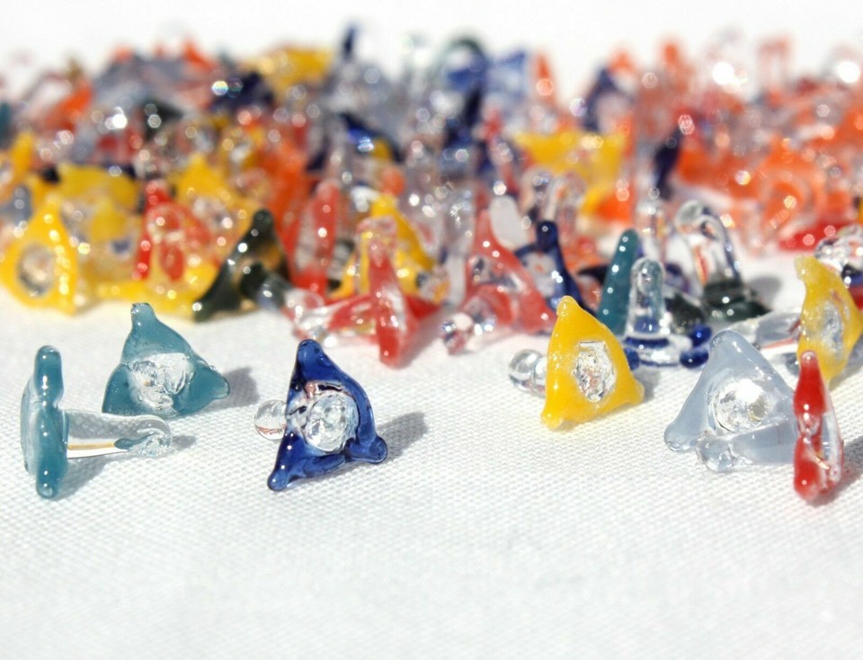 25 JAX Jack Glass Pipe Screen HIGHTEMP PYREX Tempered Mix Color Small ...