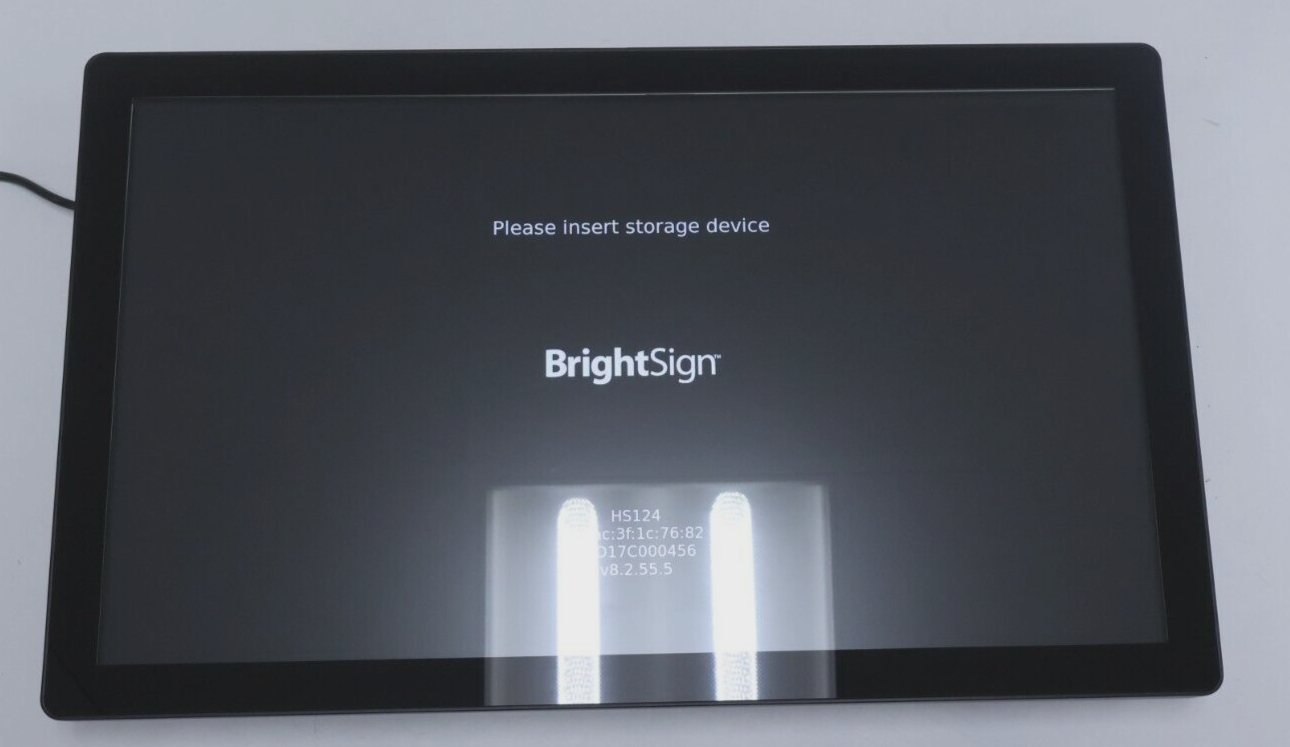 Bluefin BrightSign HS124 15.6" Full HD LCD Digital Signage Display ...