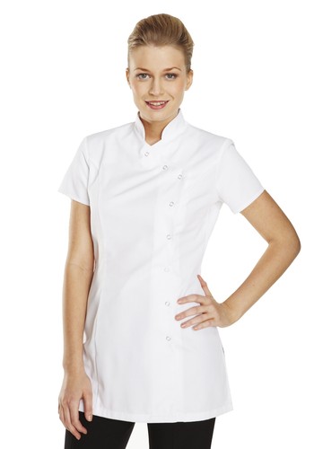 Simon Jersey Asymmetric Tunic With Popper Fastening White UK Size 30 ...