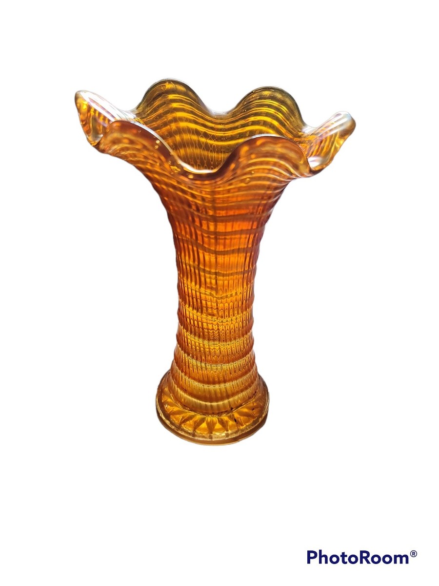 Carnival Glass Funeral Vase