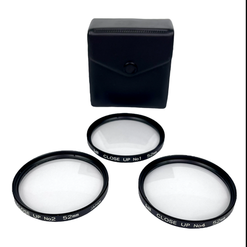 Dejur 52mm Close-Up Lens Filter Kit No. 1, 2 & 4 with Case Made Japan ...