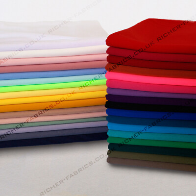 100% Polyester Interlock Stretch Jersey Lining Fabric Material 150cm ...