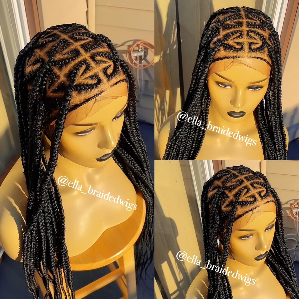 braided wigs for black women heart conrow wig | eBay