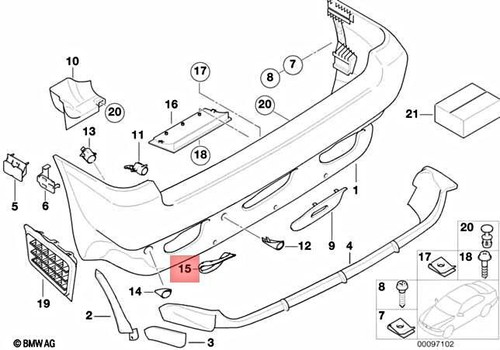 Genuine BMW X5 E53 X5 4.4i 4.6is 4.8is SUV Heat Protection Right ...