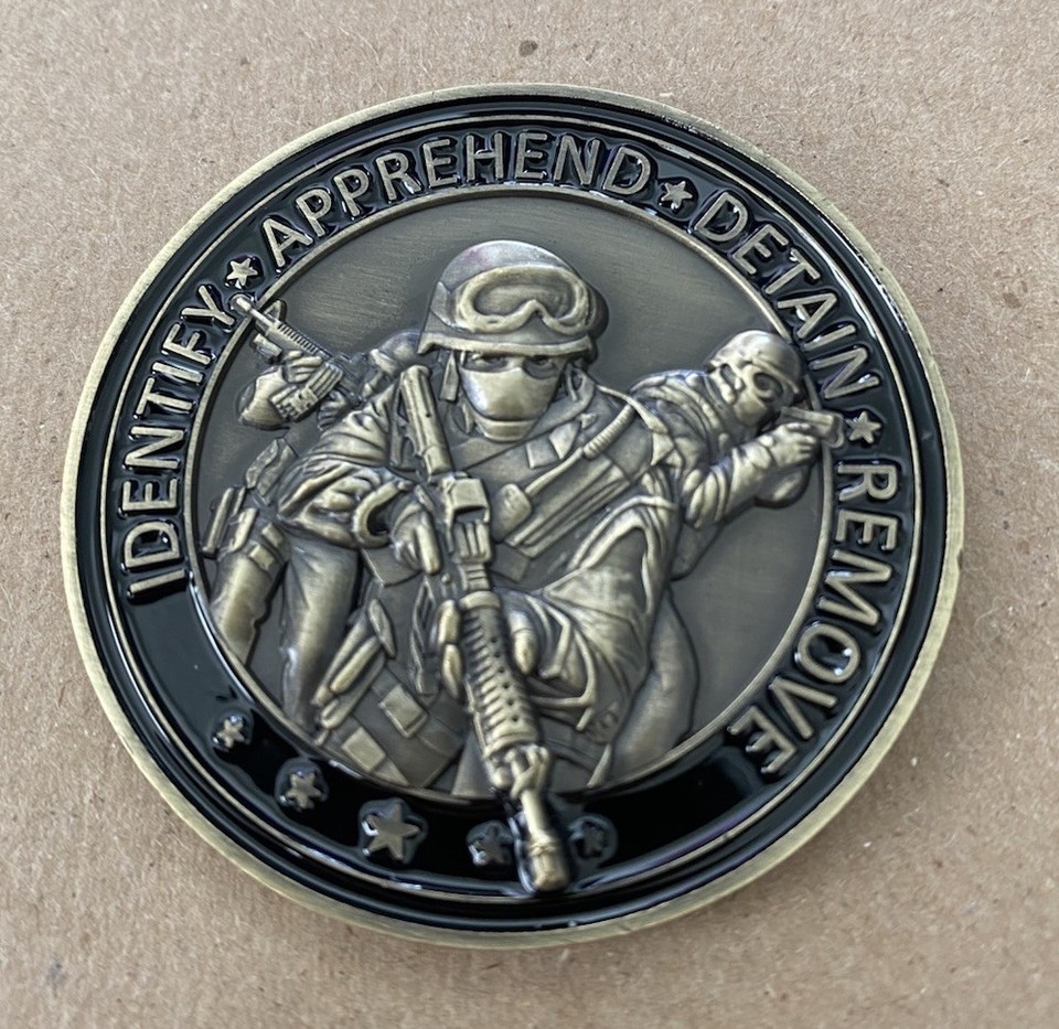 ICE Immigration & Customs Enforcement Removal Operations Challenge Coin ...