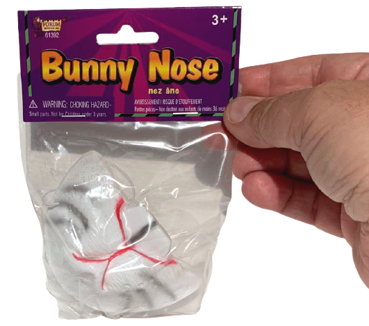 Deluxe BUNNY RABBIT NOSE Latex Rubber Buck Teeth Animal Costume Mask ...