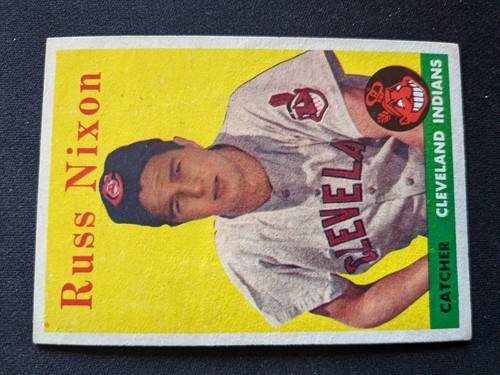 1958 Topps Baseball Card # 133 Russ Nixon - Cleveland Indians RC (VG ...