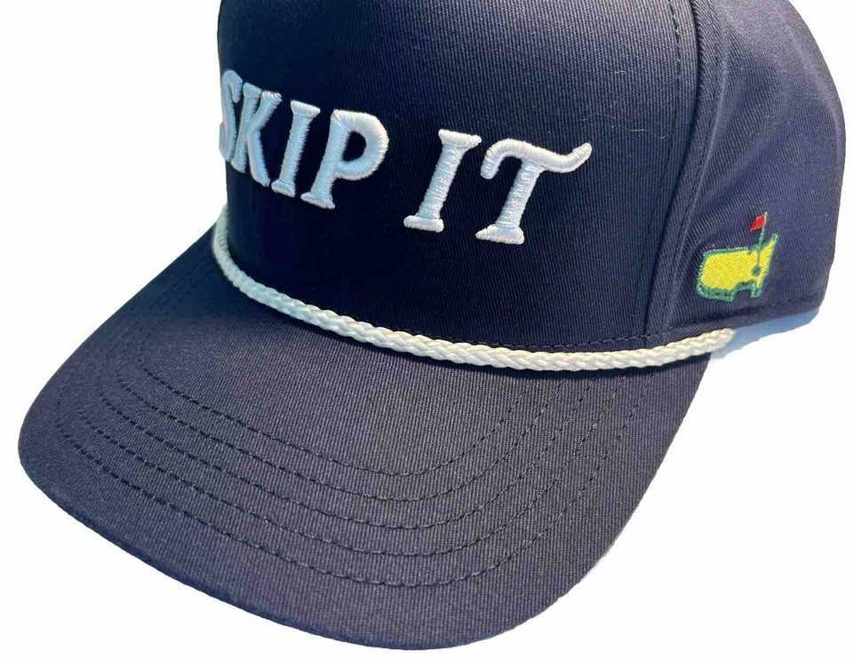 2025 Masters Skip It Navy Blue Mens Rope Hat Cap Augusta National Golf ...
