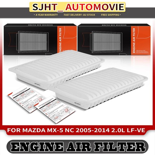 2x Engine Air Filter for Mazda MX-5 NC 2.0L LFY7 LFZD LFG8 Convertible ...