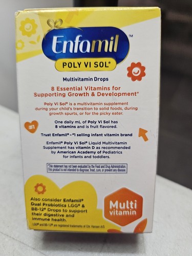 Enfamil Poly-Vi-Sol Liquid Multivitamin Supplement - 50ml for sale ...