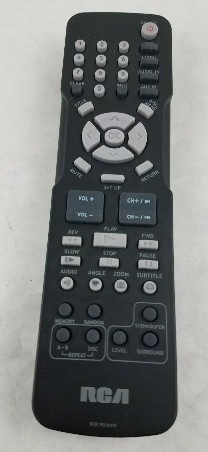ORIGINAL RCA RCR192AA10 REMOTE CONTROL RTD3131 RTD3133 RTD3136 TESTED ...