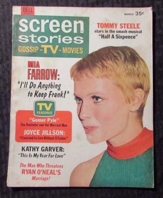 1968 March SCREEN STORIES Magazine VG+ Mia Farrow - Frank Sinatra | eBay UK