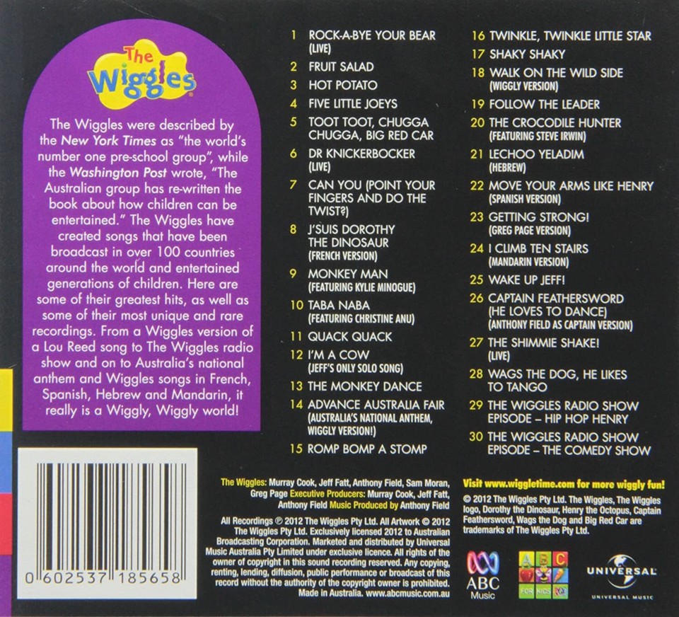 The Wiggles Hits & Rarities (CD) 602537185658 | eBay