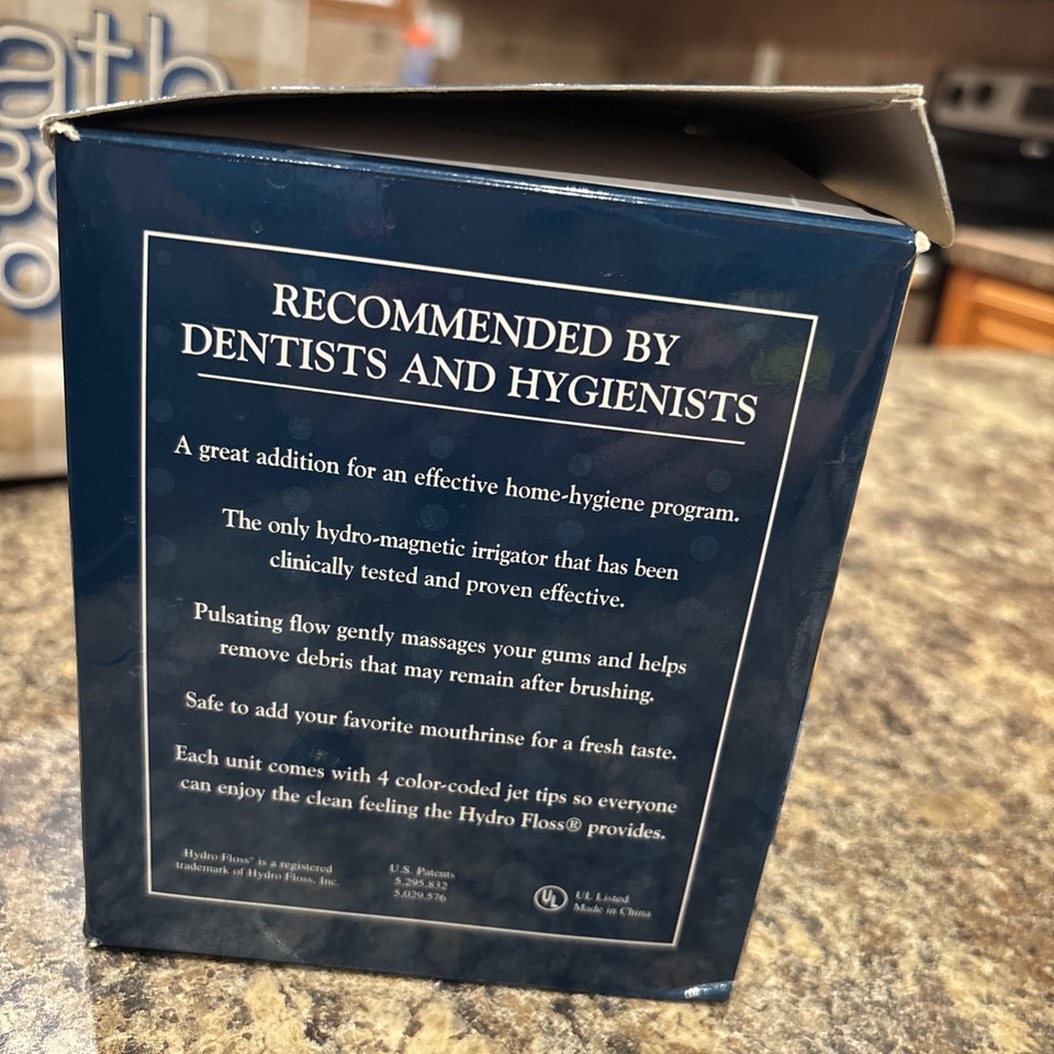 Hydro Floss New Generation Oral Irrigator Box w/ Color Coded Jet Tips ...