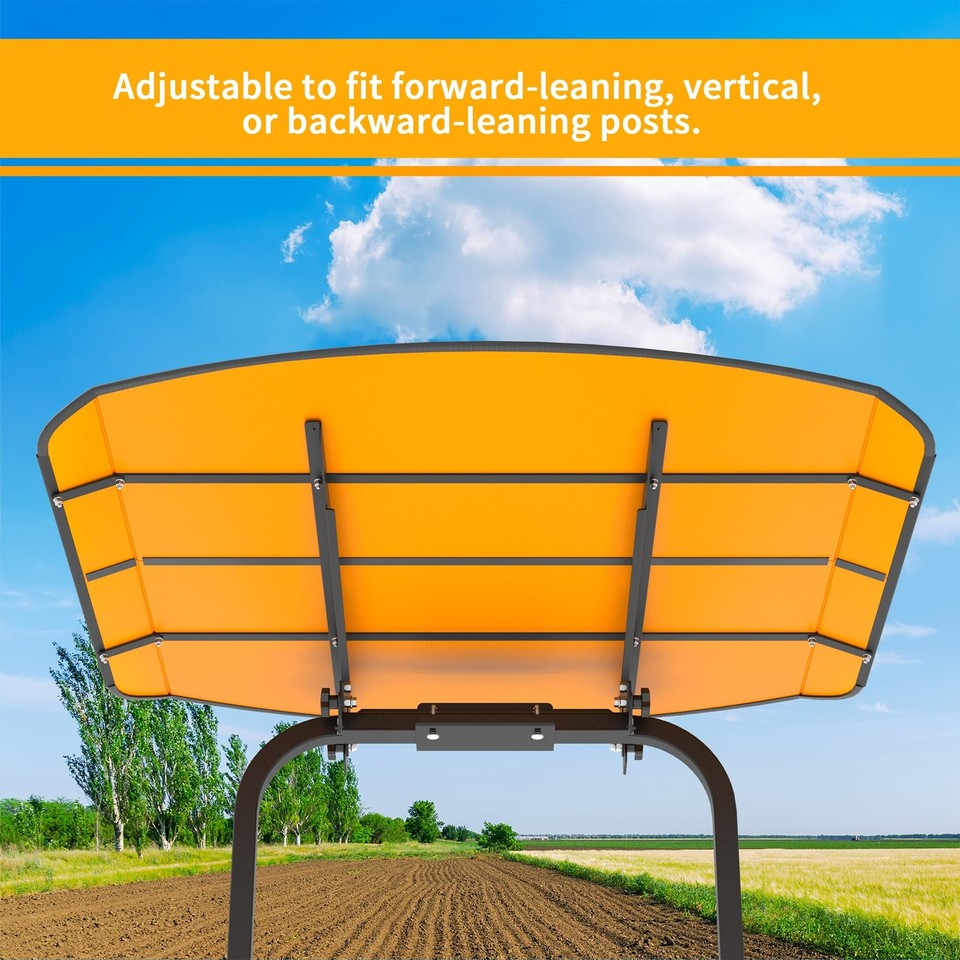 Orange Tractor Canopy for ROPS 53-3/8" X 53-3/8", Tractor Shade Canopy ...