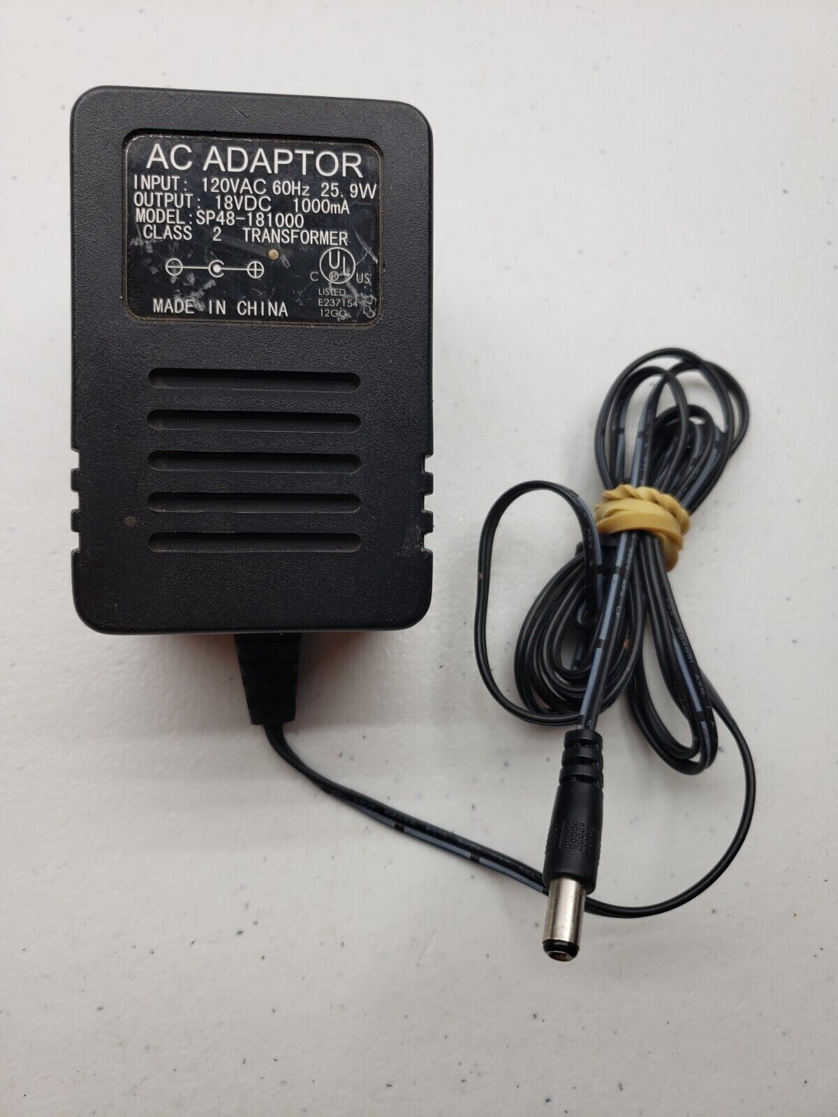 AC Adaptor 18vdc 1000mA 25.9w SP48-181000 Class 2 transformer cord part ...