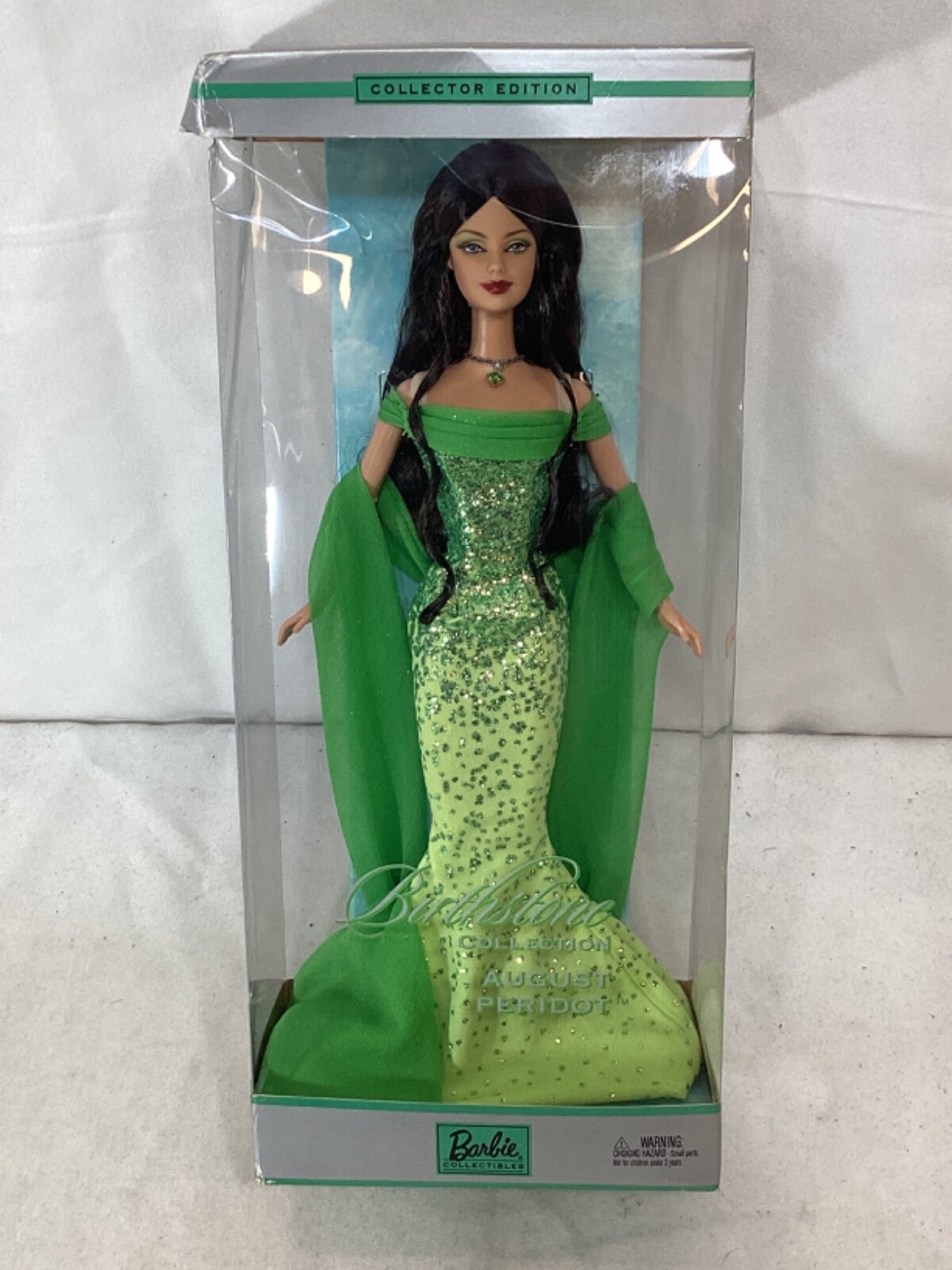 NEW 2002 Mattel Barbie Birthstone Collection August Peridot Doll ...