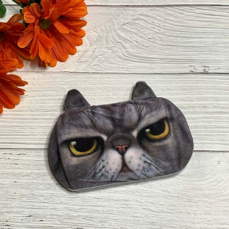 Washable Reusable Fashion Grumpy Cat Face Mouth Mask | eBay