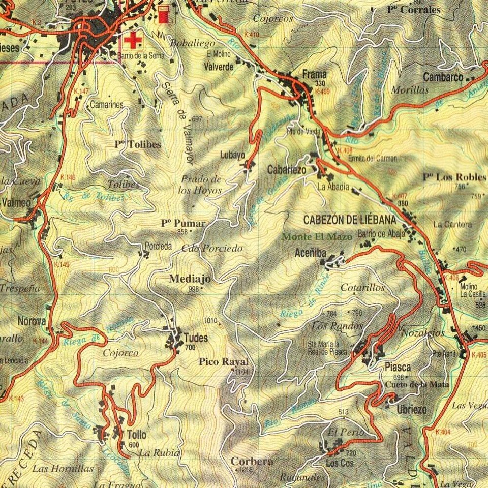 Picos de Europa National Park Map, Tour of the Picos, spain, hiking ...