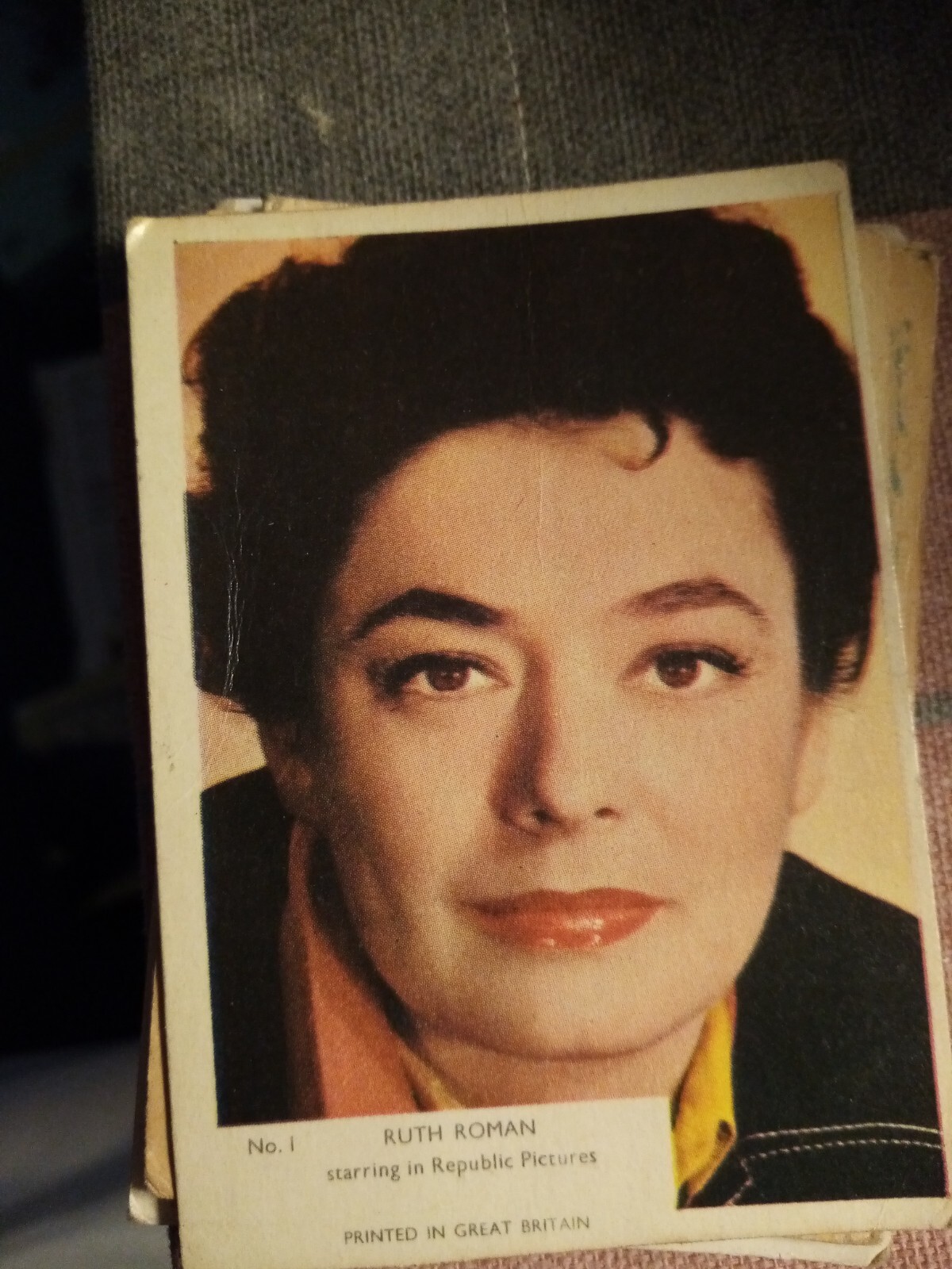 A8c trade card film star no 1 Ruth roman | eBay