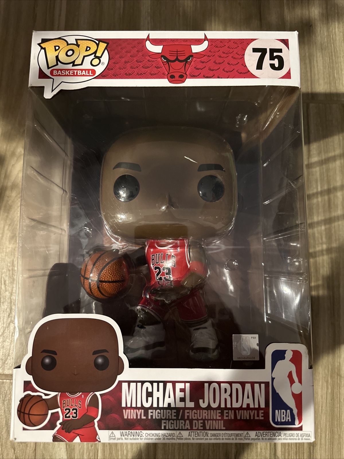 Funko Pop! Vinyl Jumbo 10 in: Michael Jordan (Red) (10inch) #75 for ...