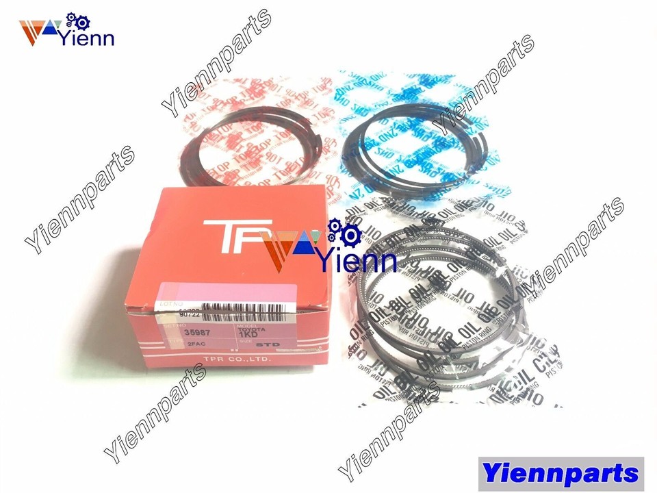 1KD 1KD-FTV Piston Kit W Ring set For toyota engine Presen Hilux Hiace ...