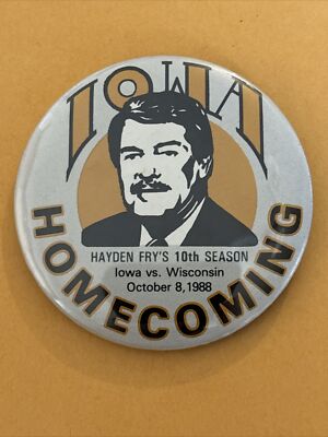 Iowa Hawkeye 1988 Homecoming Button | eBay