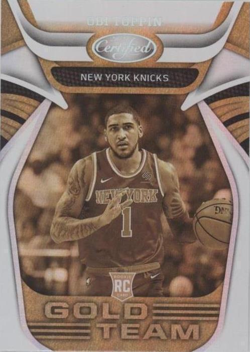 2020-21 Panini Certified - Gold Team Rookies Obi Toppin #8 (RC) for ...