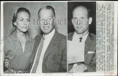 1960 Press Photo Dolly Moore, Wild Bill Eliott, William Moore in ...