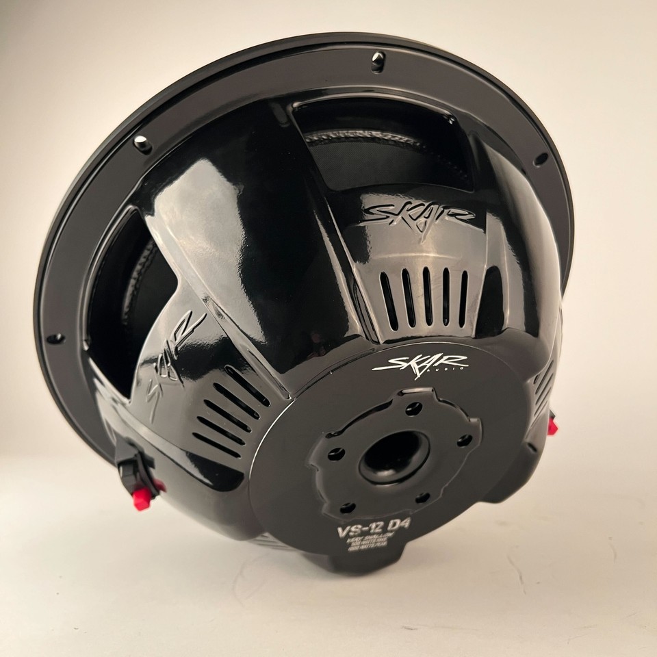 USED SKAR AUDIO VS-12 D4 12" 1000W MAX DUAL 4 OHM SHALLOW MOUNT CAR ...