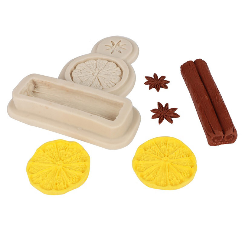 Lemon Cinnamon Star Anise Silicone Mold Cupcake Candy Baking Mold ...