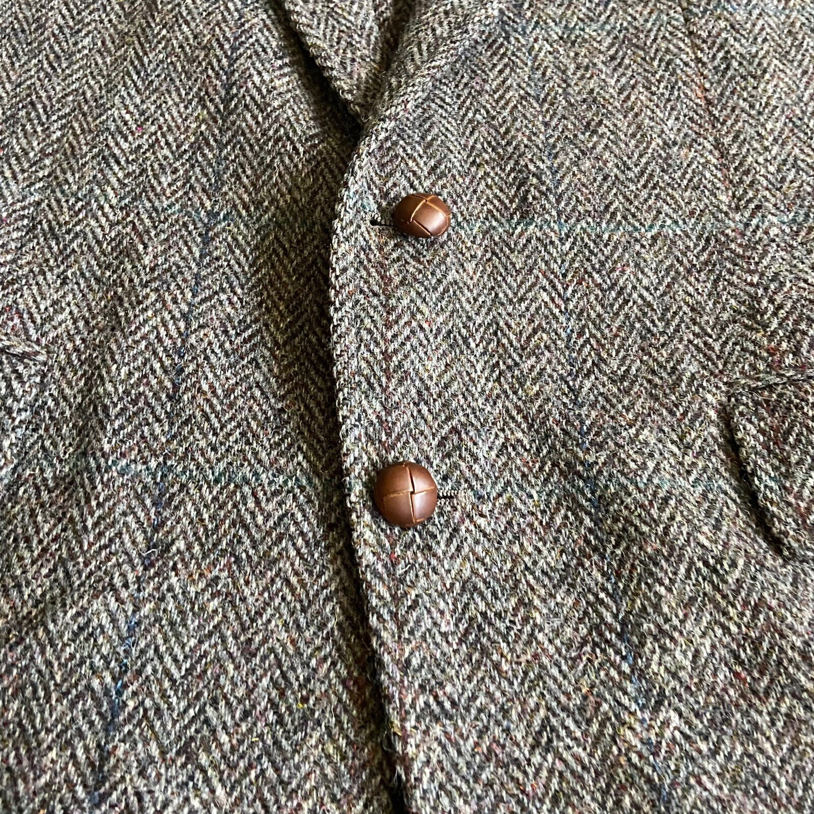 Harris Tweed Brown Scottish Wool Blazer Sport Coat Me… - Gem