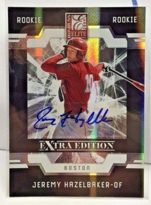 Jeremy Hazelbaker 2009 Elite Extra Edition EEE Autograph Auto #d/640 ...