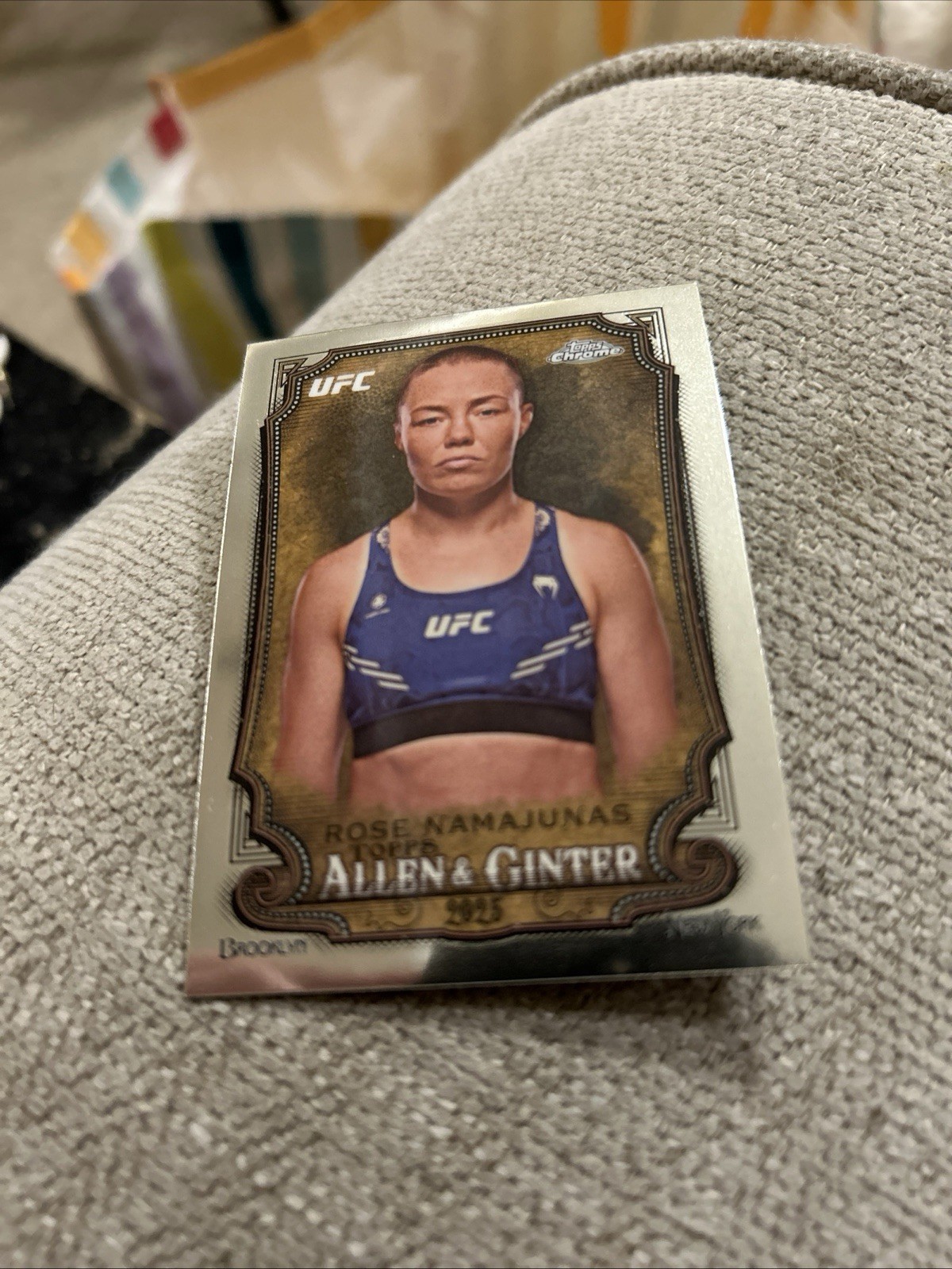 2025 Topps Chrome UFC #AAG-27 Rose Namajunas Allen & Ginter | eBay