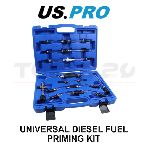 US PRO Tools Diesel Fuel Hand Priming/Bleeding Kit Universal Fitting ...