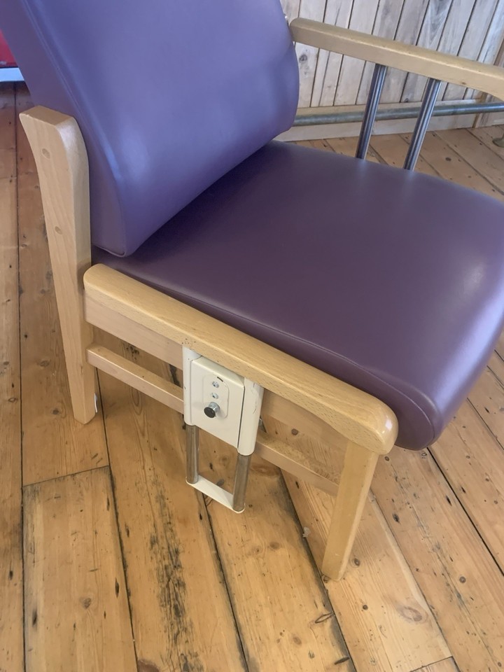 Health Care High Back Beech Patient/Bariatric Chair Drop Down Arms ...