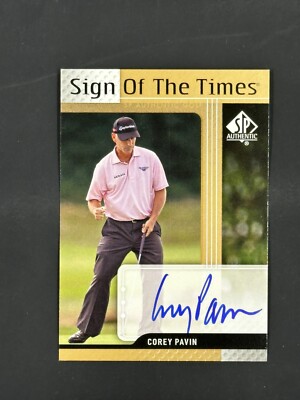 2012 Upper Deck Sign of the Times #ST-CP Corey Pavin Auto Masters | eBay