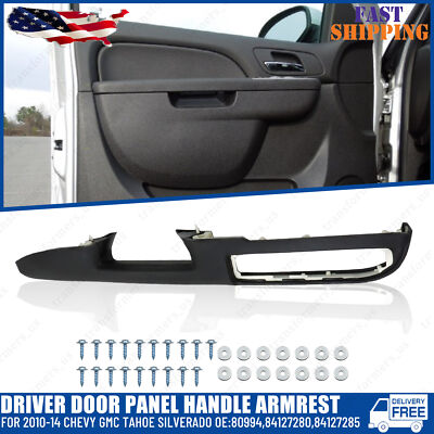 Driver Left Door Panel Handle Armrest Repair For 10-14 Chevy GMC Tahoe ...
