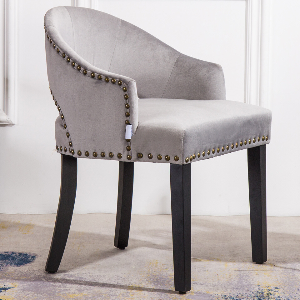 Velvet/Fabric Dressing Table Chair Vanity Stool Piano Stool Dining ...