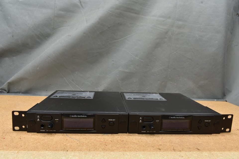 Set of 2 Audio-Technica AEW-R4100, UHF Synthesized Diversity Receiver ...