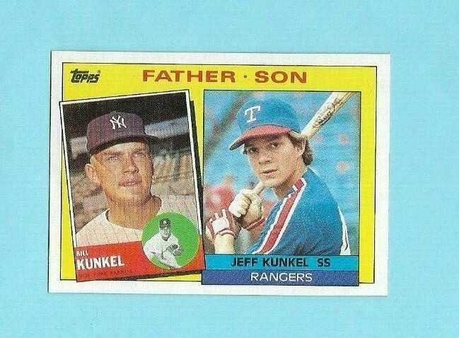 1985 Topps Baseball #136 "Father Son" Bill Kunkel/Jeff Kunkel | eBay